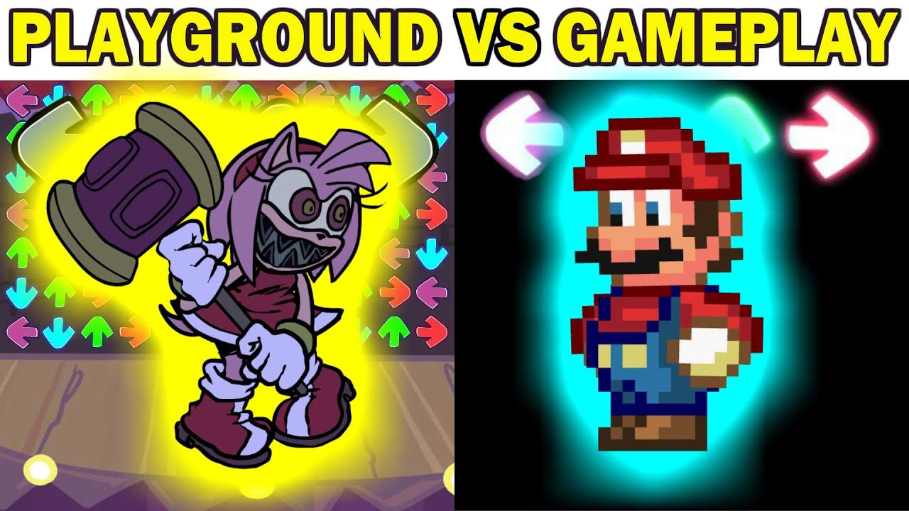 Fnf Character Test Gameplay Vs Playground Fnf Mods Vs Dorkly Mario And Amy New World Videos